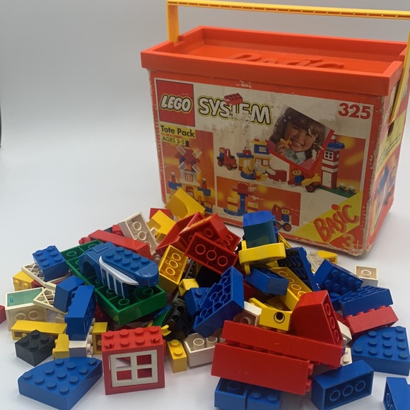 Lego | Toys | Vintage 993 Basic Lego System Tote Pack Mixed Lot | Poshmark